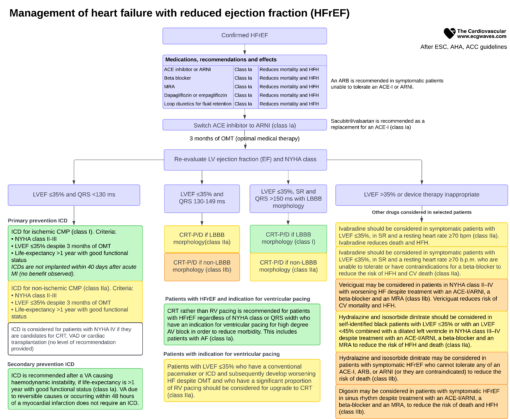 Management of heart failure with reduced ejection fraction (HFrEF ...